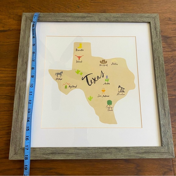 Wall Decor | Contemporary Texas Map Wall Art | Poshmark